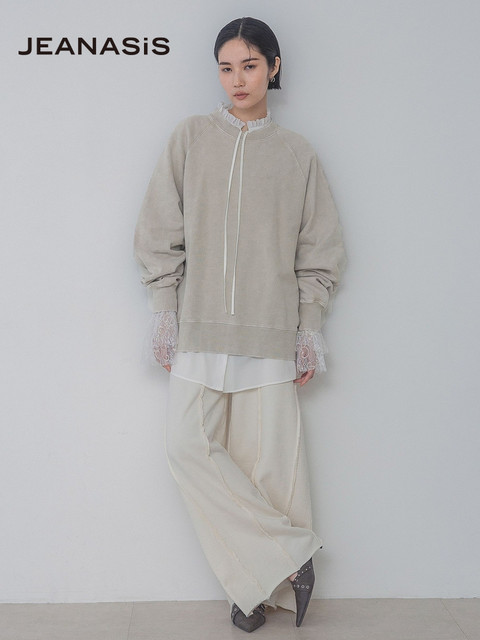 Jeanasis shirt Women's 2025 Spring & Fall New arrival Fashion French Shoelace Elegant Lace Tops ...