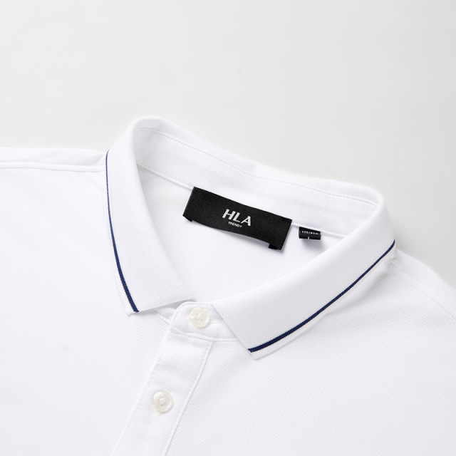 HLA/Hailan Home Light Business Contrast Color Short-Sleeved POLO Shirt ...