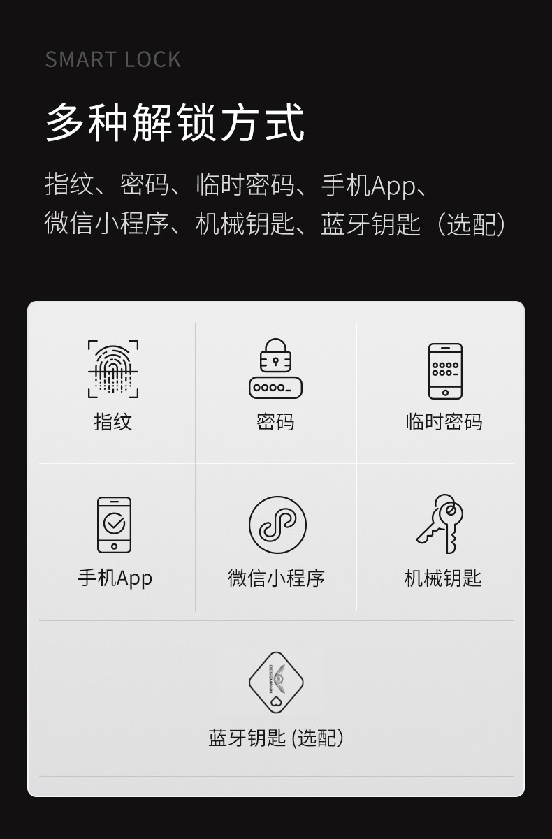 Deschmann v7 e180 wooden door anti-theft intelligent lock | Dessmann ...