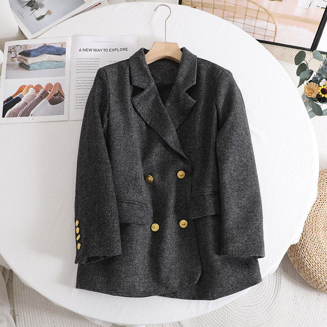 Color line! Suites woolen down jacket 24 autumn and winter new fashion ...