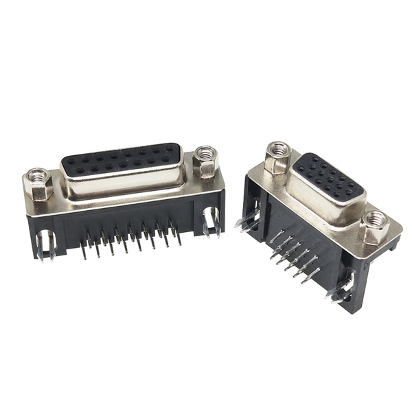 DB15 90 Degree VGA Adapter Interface 15 Core Bent Leg Welding Plate ...