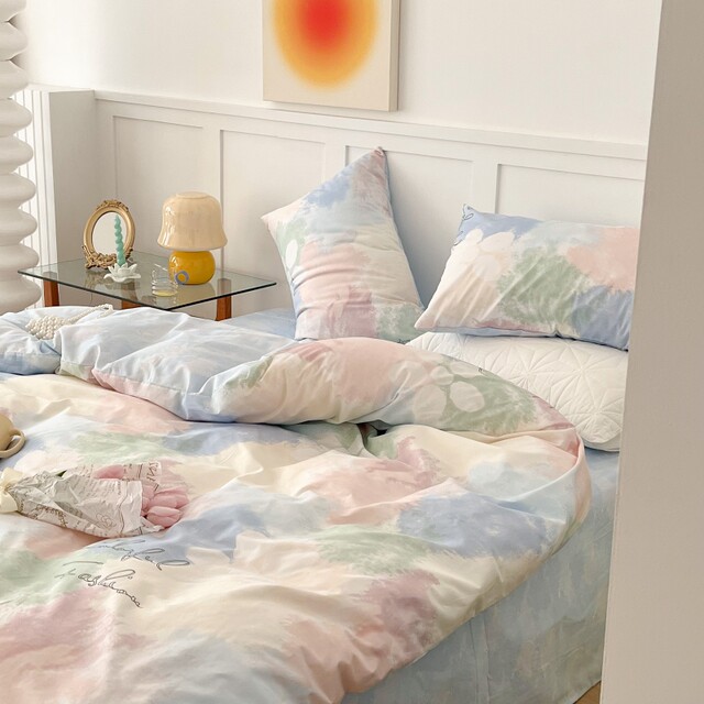 Muji ins Princess Style 100 Cotton Three or Four Piece Set Pure Cotton ...