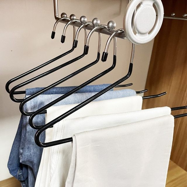 Retained goose-shaped trouser rack, high manganese steel trouser hanger ...