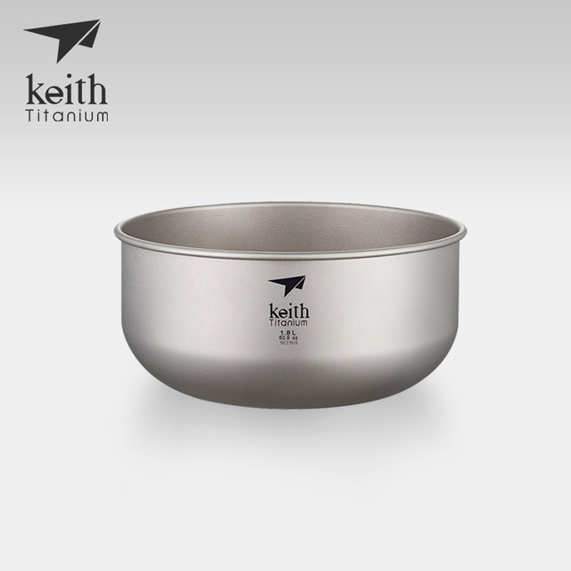 Keith Kaisi titanium bowl household instant noodle bowl portable soup ...