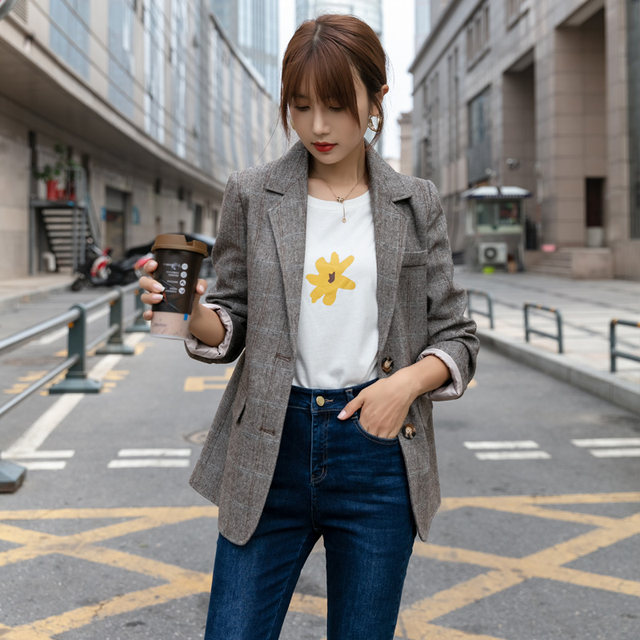 Labor wool woolen small suits outer suits women short 2022 spring new ...