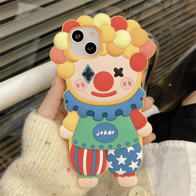 Three-dimensional cute cartoon clown suitable for iphone14promax Apple ...