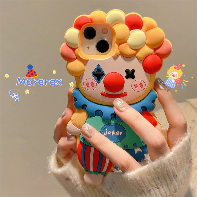 Three-dimensional cute cartoon clown suitable for iphone14promax Apple ...