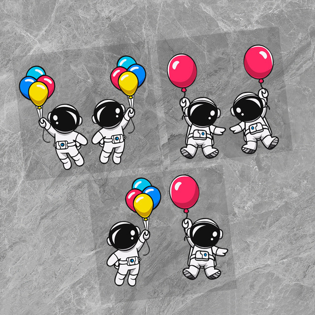 Astronaut spaceman car glass decorative sticker body scratches cover ...