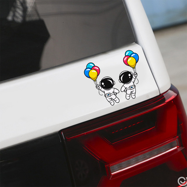 Astronaut spaceman car glass decorative sticker body scratches cover ...