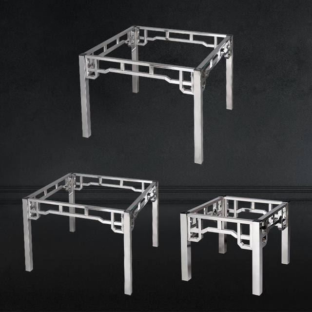 Stainless steel table leg bracket table foot dining table folding table ...