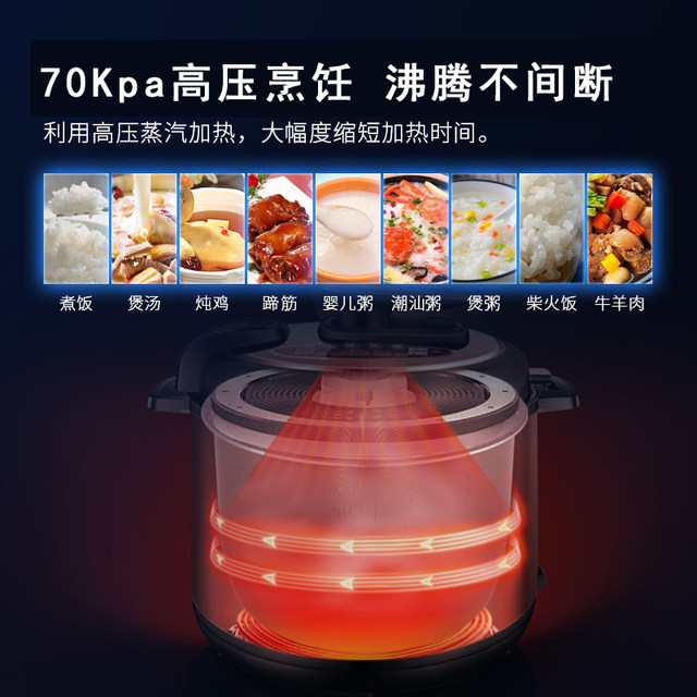 Chigo electric pressure cooker household large rice cooker pressure ...