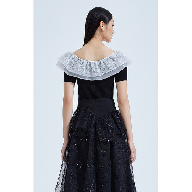 Chen Fan Pills joint series Ou Shili, light, light short knit sweater ...