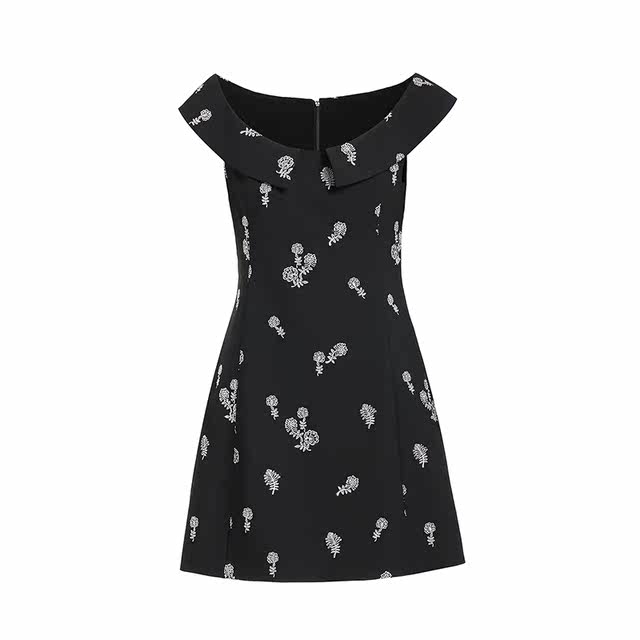 Chen Fenwan joint series Ou Shili embroidered sleeveless dress 2023 new ...