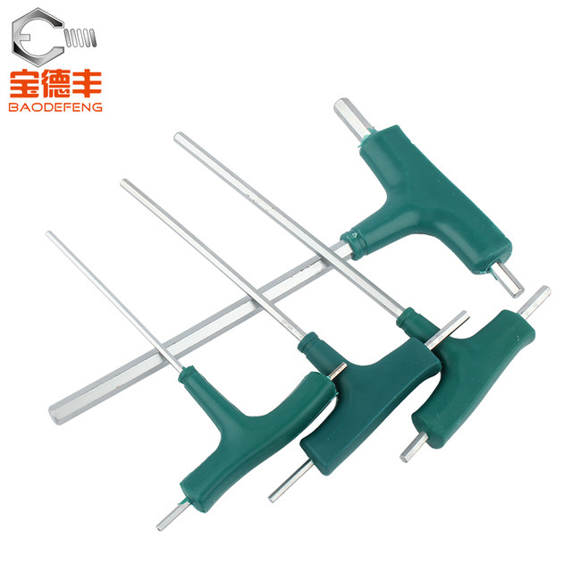 Three-purpose T-type inner hexagonal wrench single inner hexagonal ...