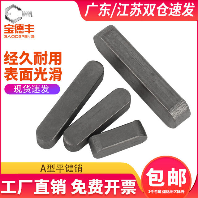 Type A flat key pin GB1096 iron round head pin latch key strip keyway ...