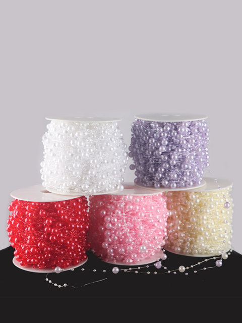 Full bouquet pearl chain decoration flower gift box flower box floral ...