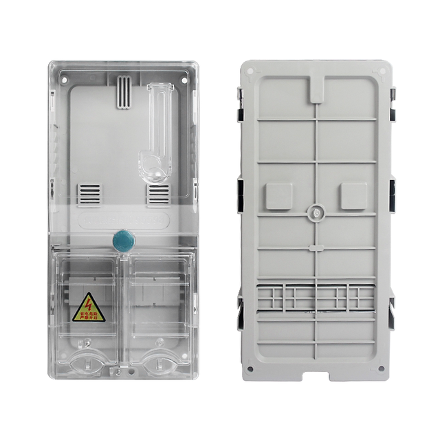 Rainproof outdoor single-phase transparent plastic meter box prepaid ...
