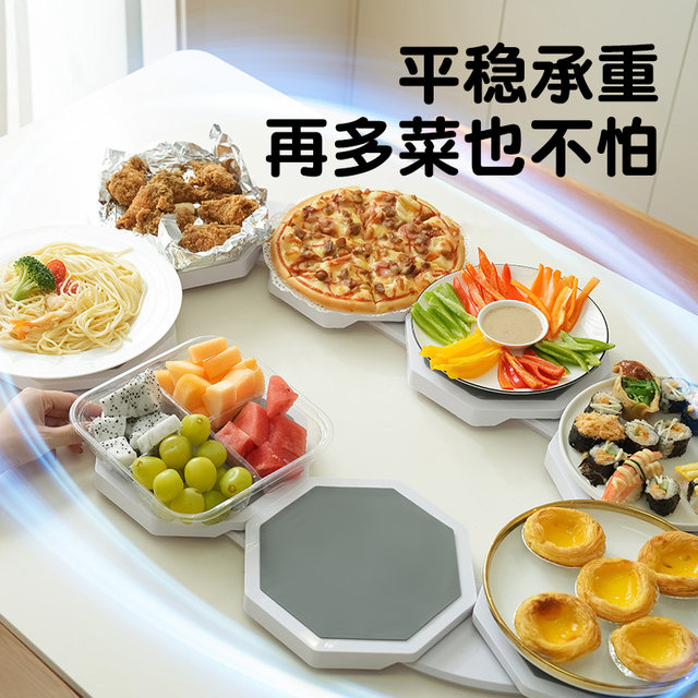Long table rotating dinner plate home special manual dish suitable for ...