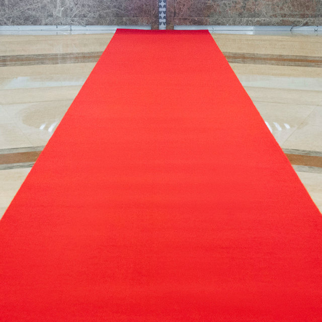 Red carpet opening shop door red carpet one-time wedding with wedding ...