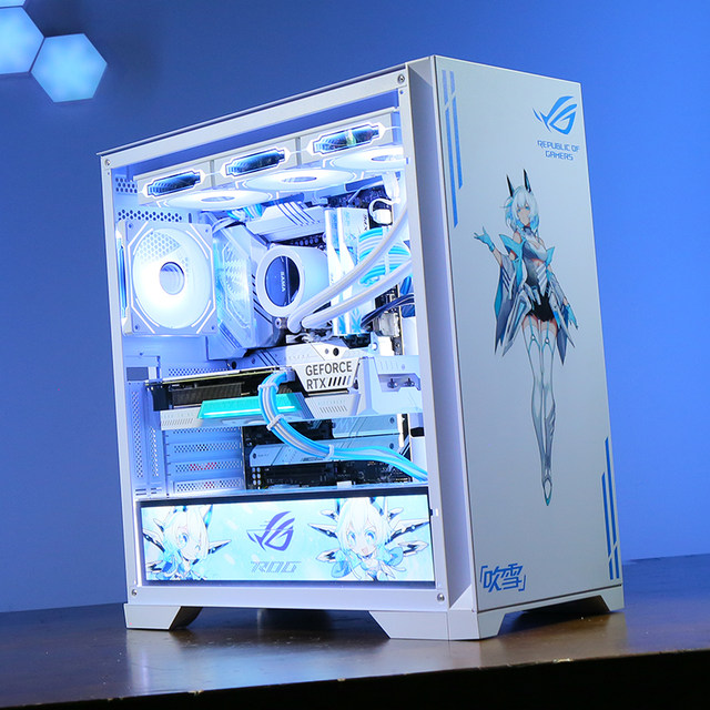 ASUS ROG Fubuki i914900K/FRTX4090/4080SUPER white cardless water-cooled ...