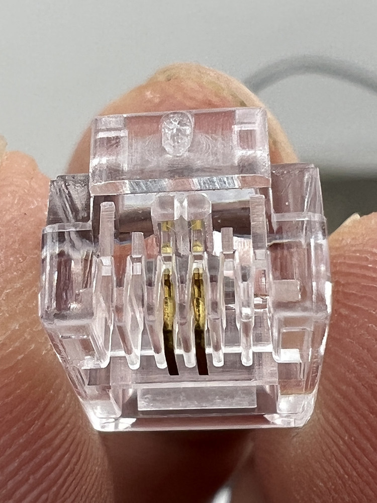 Smart Mouse Crystal Head Cat5e/5e/6e Network Connector - 8-Core Gold ...