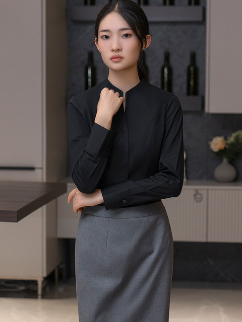 2023 New Mercedes-Benz 4S Store Black Long Sleeve Women's Shirt After-Sales Service Consultant ...