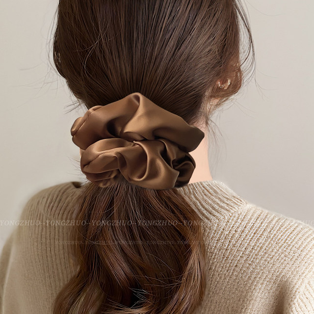 Zhao Lusi, the same satin large large intestine hair ring, Korean ...