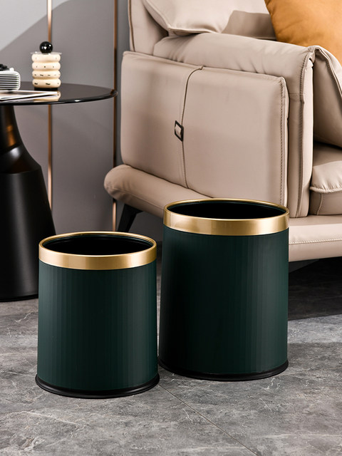 High-value light luxury trash can living room, bedroom, bathroom, hotel ...
