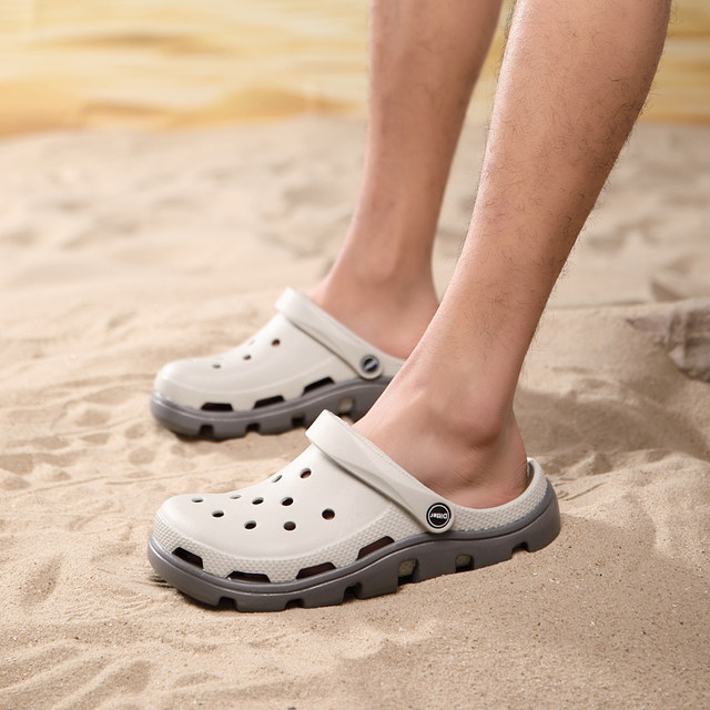 Internet Celebrity's Same Style Anti-Odor Clogs for Men's Summer Outer ...