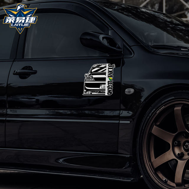JDM Japanese modified car FD2 Mitsubishi EVO Mazda RX7 reflective car ...