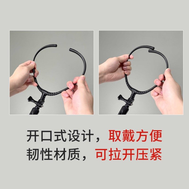 Hanging neck microphone stand singing artifact guitar playing magician ...