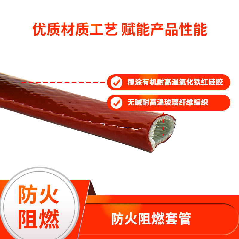 Glass Fiber High Temperature Silicone Rubber Fireproof Casing ...