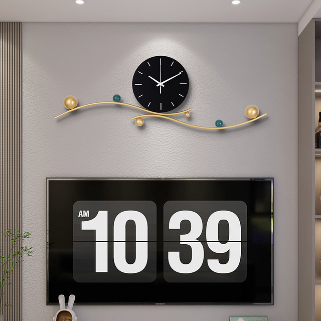 Clocks and Wall Clocks Living Room 2024 New Modern Simple Internet ...