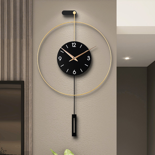 Clock wall clock living room home modern minimalist style decoration ...