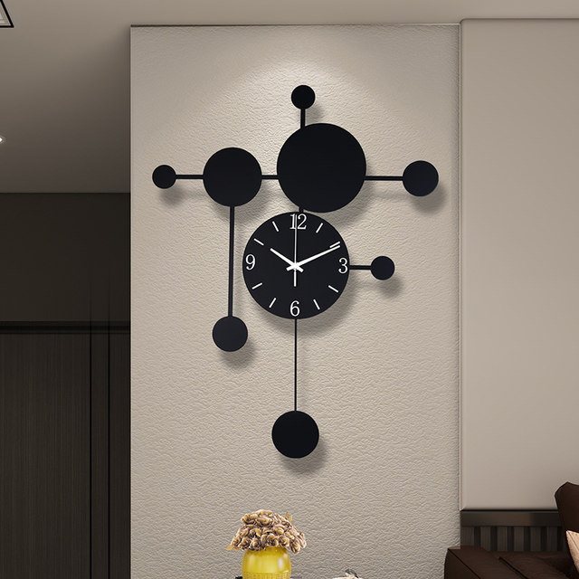Nordic living room wall clock home fashion creative restaurant wall ...