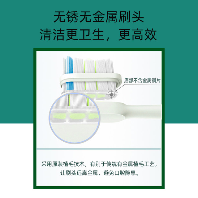 Meitianlai is suitable for Xiaomi electric toothbrush head T302/T301/MES605/MES608 Mijia ...