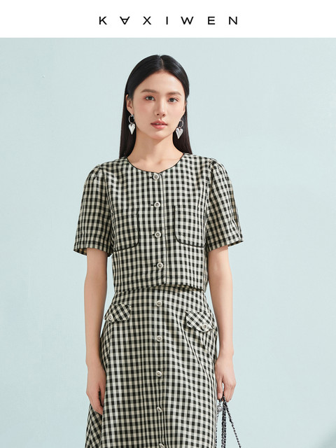 Jason Wen's fashionable retro jacket trendy summer new women's black ...