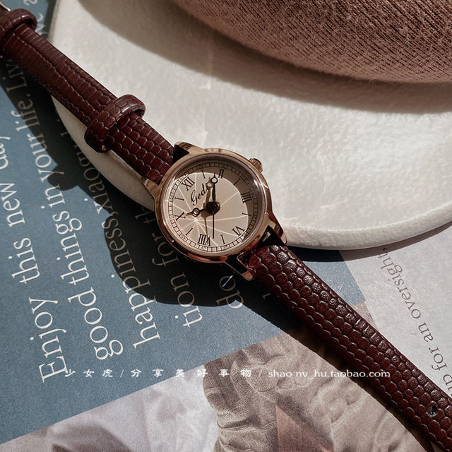 Women's watch, small and exquisite, retro waterproof, simple ...