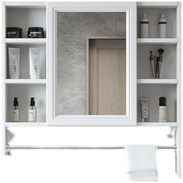 Bathroom wall-mounted vanity mirror cabinet washstand toilet mirror ...