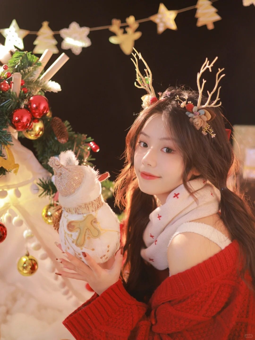 Christmas headdress antlers headband female accessories elk cos ...