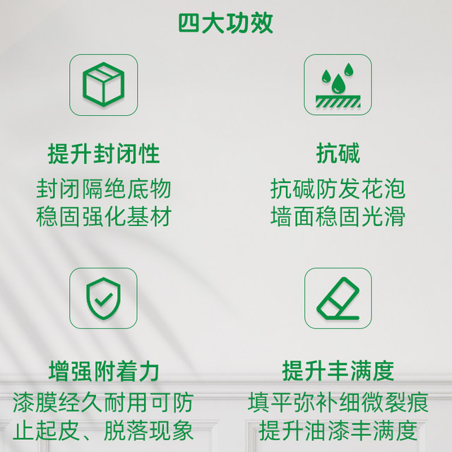 Indoor and outdoor wall interior wall alkali-resistant sealing primer ...