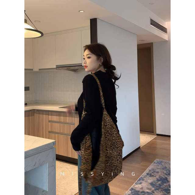 Ms. Ying's casual knitted sweater for women in autumn new style fat ...