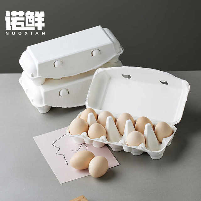 Egg packaging box paper pulp egg tray environmentally friendly pineapple cake packaging paper ...