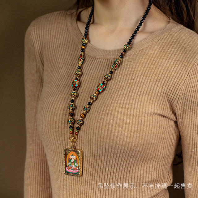 Thailand Buddha Brand Chain Pendant Lanyard Nepal Wind Bohemia Heavy ...