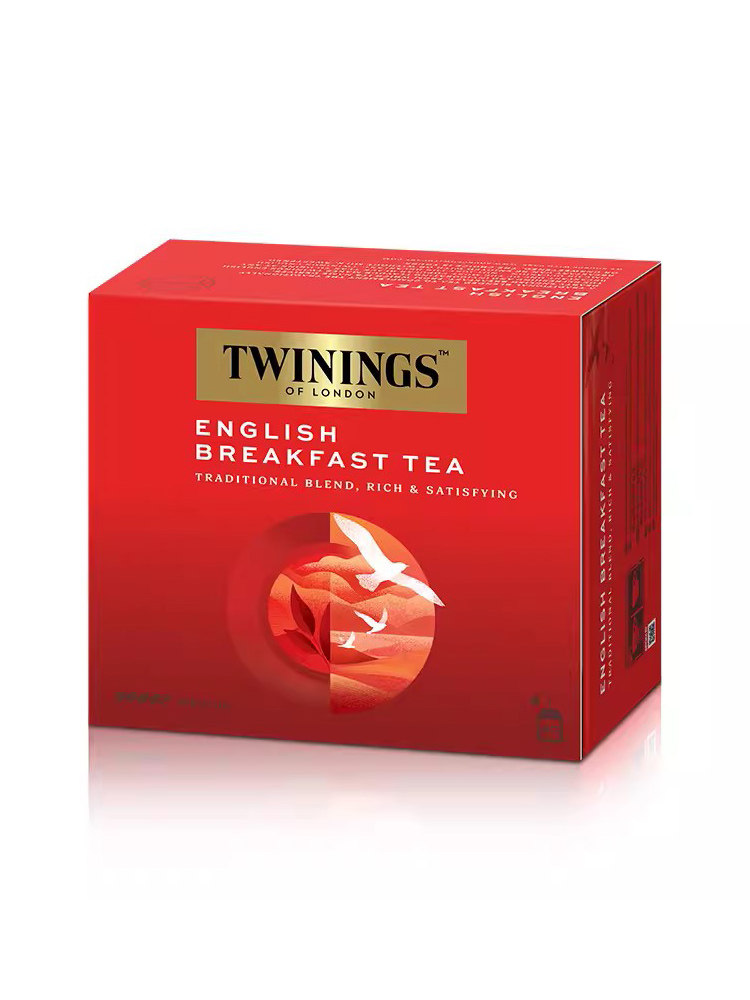 Twinings English Breakfast Sort Te - 50 teposer - Assam Blend