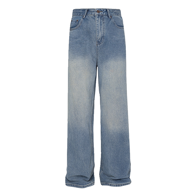 IREX retro thin washed light-colored pants oversize American jeans men ...