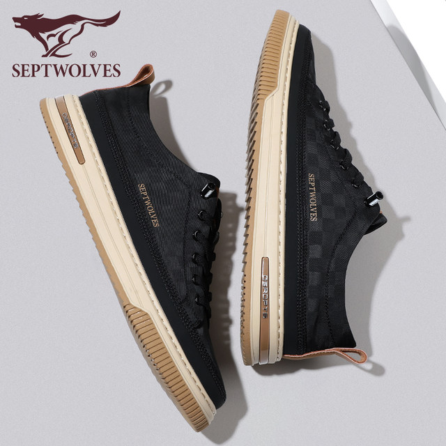 Septwolves 2024 Summer New Men's Cloth Shoes Soft Sole Comfortable ...