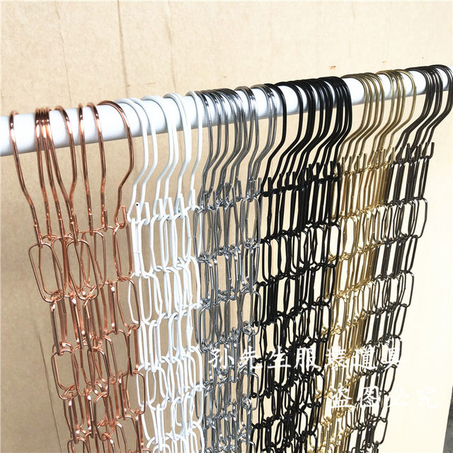 Clothing store S hook iron chain ring hook hanging clothes chain paint ...