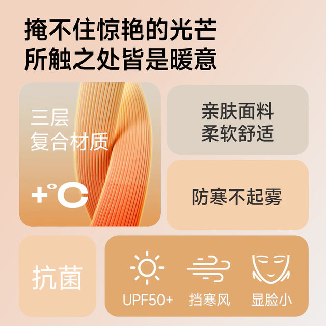 Windproof, cold-proof and warm, upgraded to wear glasses without ...