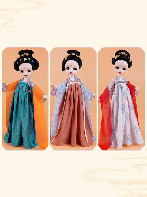 Kerr Doll Tang Pang Lian Figure Lady Multi-joint Dress Up Cultural and ...